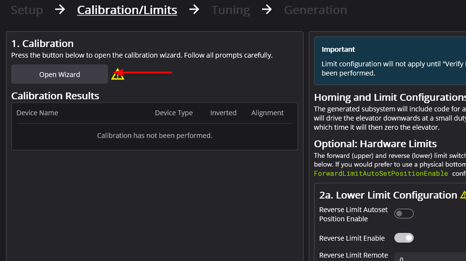Calibration and Limits